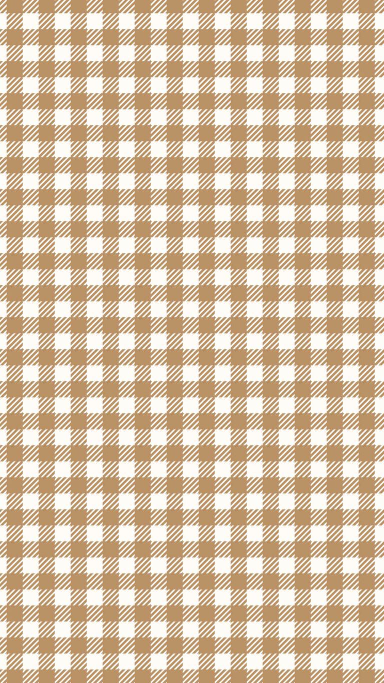 白の背景に茶色のギンガムチェックのパターン | PIRIRITO