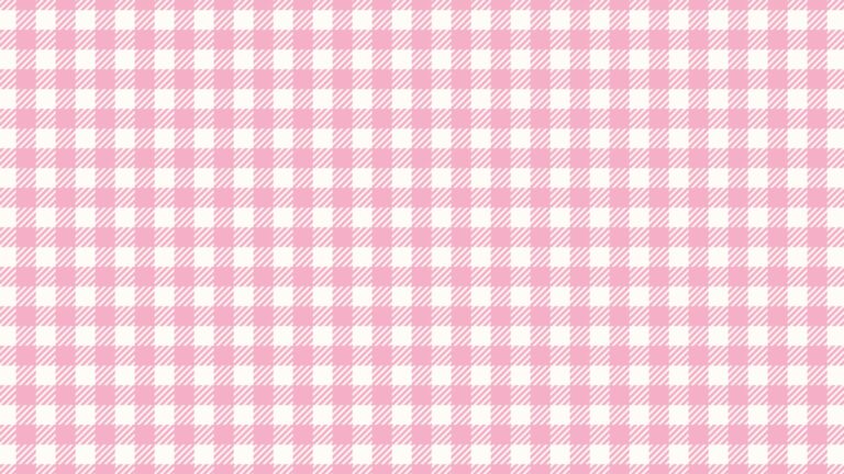 白い背景にピンクのギンガムチェックのパターン | PIRIRITO